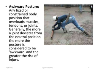 Ergonomics terms explained | PPTX