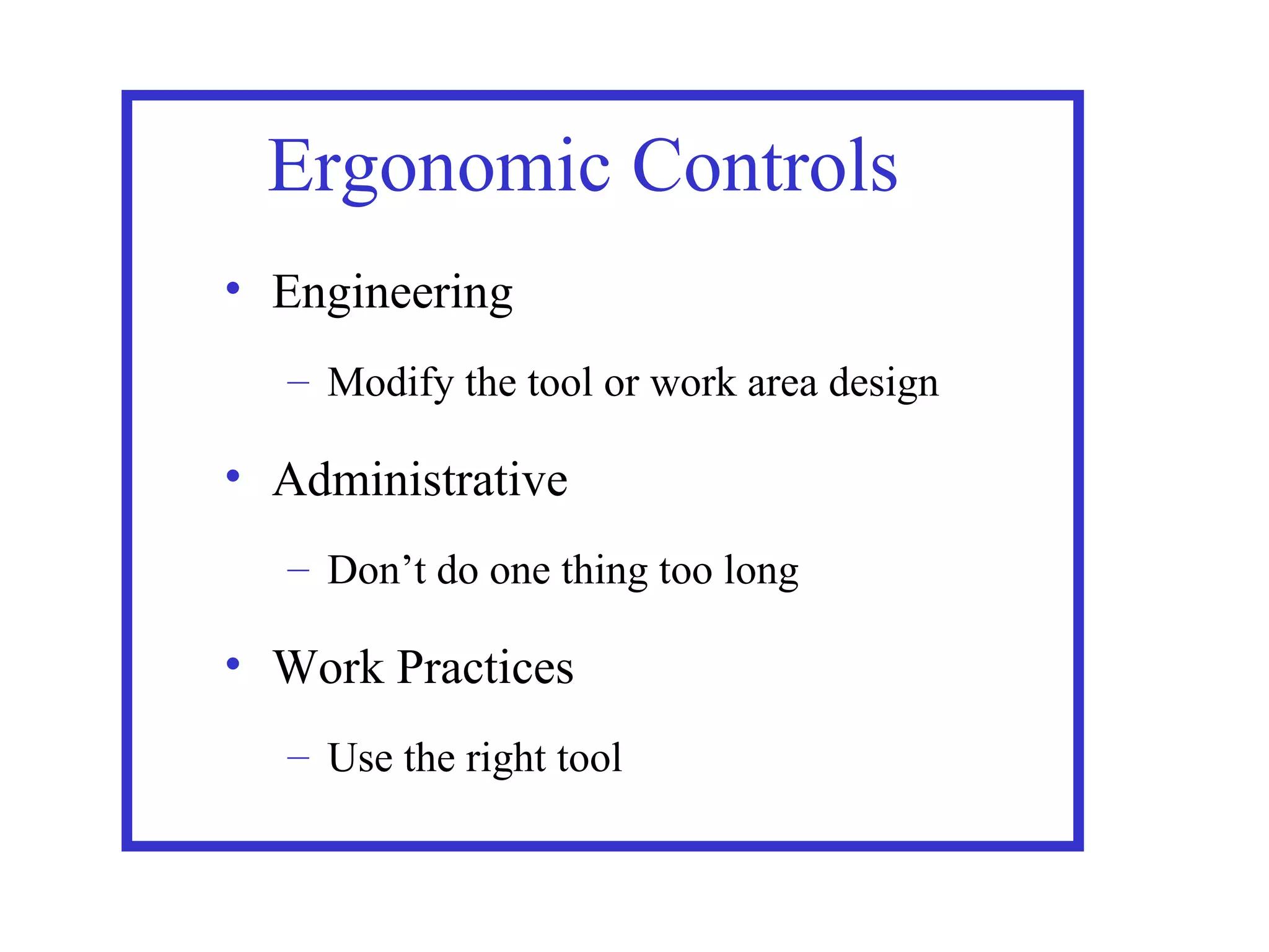 Ergonomics training | PPT | Computer Peripherals | Computing