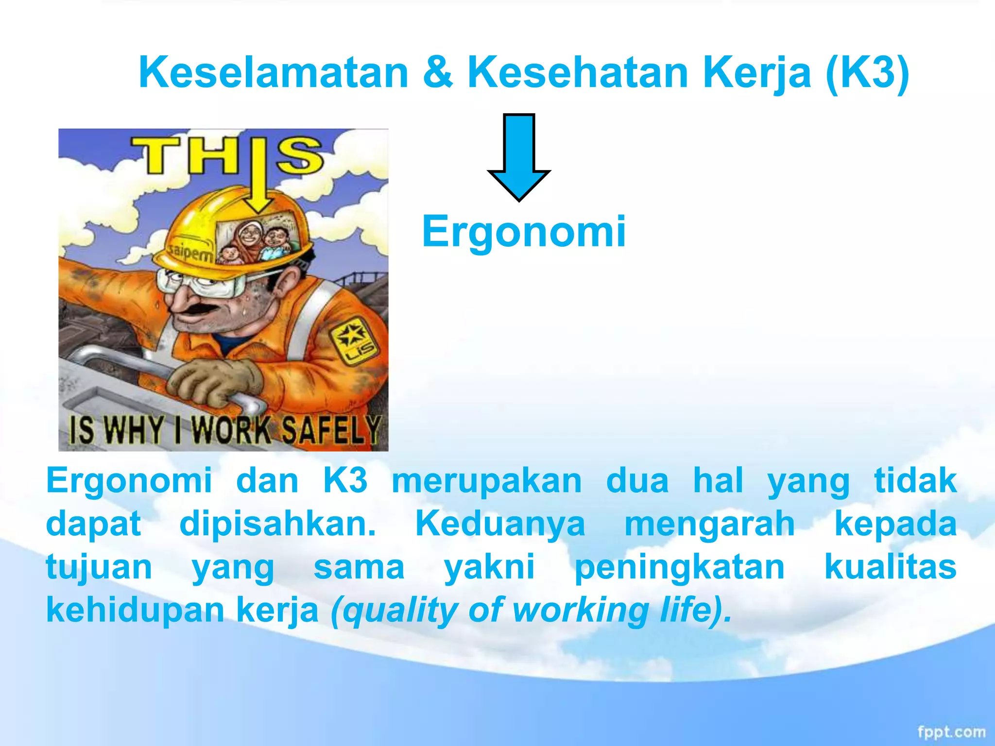 Ergonomi Dalam Bekerja | PPTX