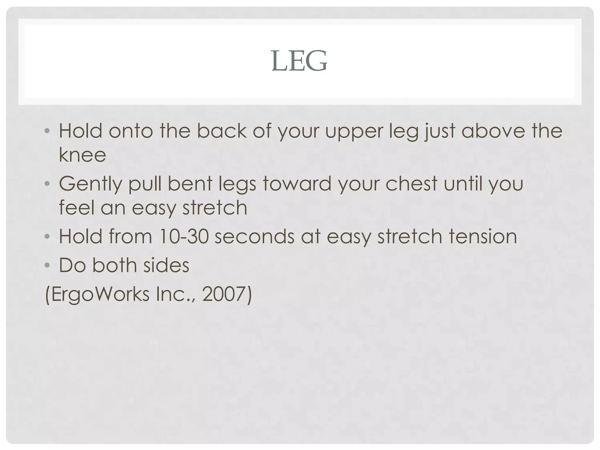 Ergonomic stretch breaks | PPSX