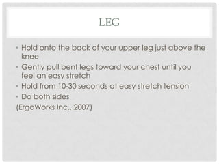 Ergonomic stretch breaks | PPSX