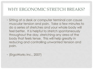 Ergonomic stretch breaks | PPSX