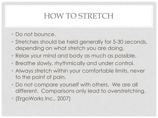Ergonomic stretch breaks | PPSX