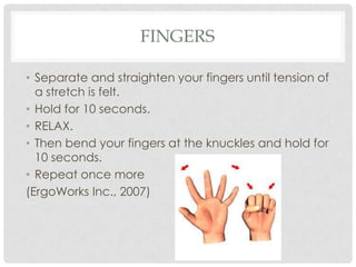 Ergonomic stretch breaks | PPSX