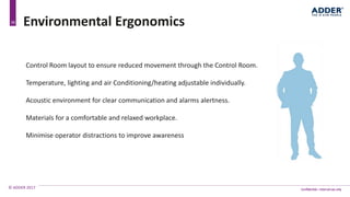 Control Room Ergonomics - Adder IP KVM webinar | PPT