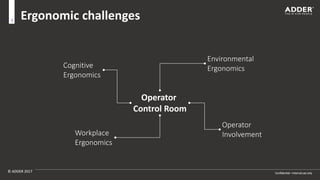 Control Room Ergonomics - Adder IP KVM webinar | PPT