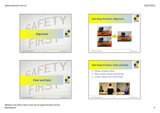 Ergonomics - How to Set Up an Ergonomically Correct Workstation | PDF