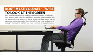 Ergonomic tips to avoid neck pain while working in front of the ...