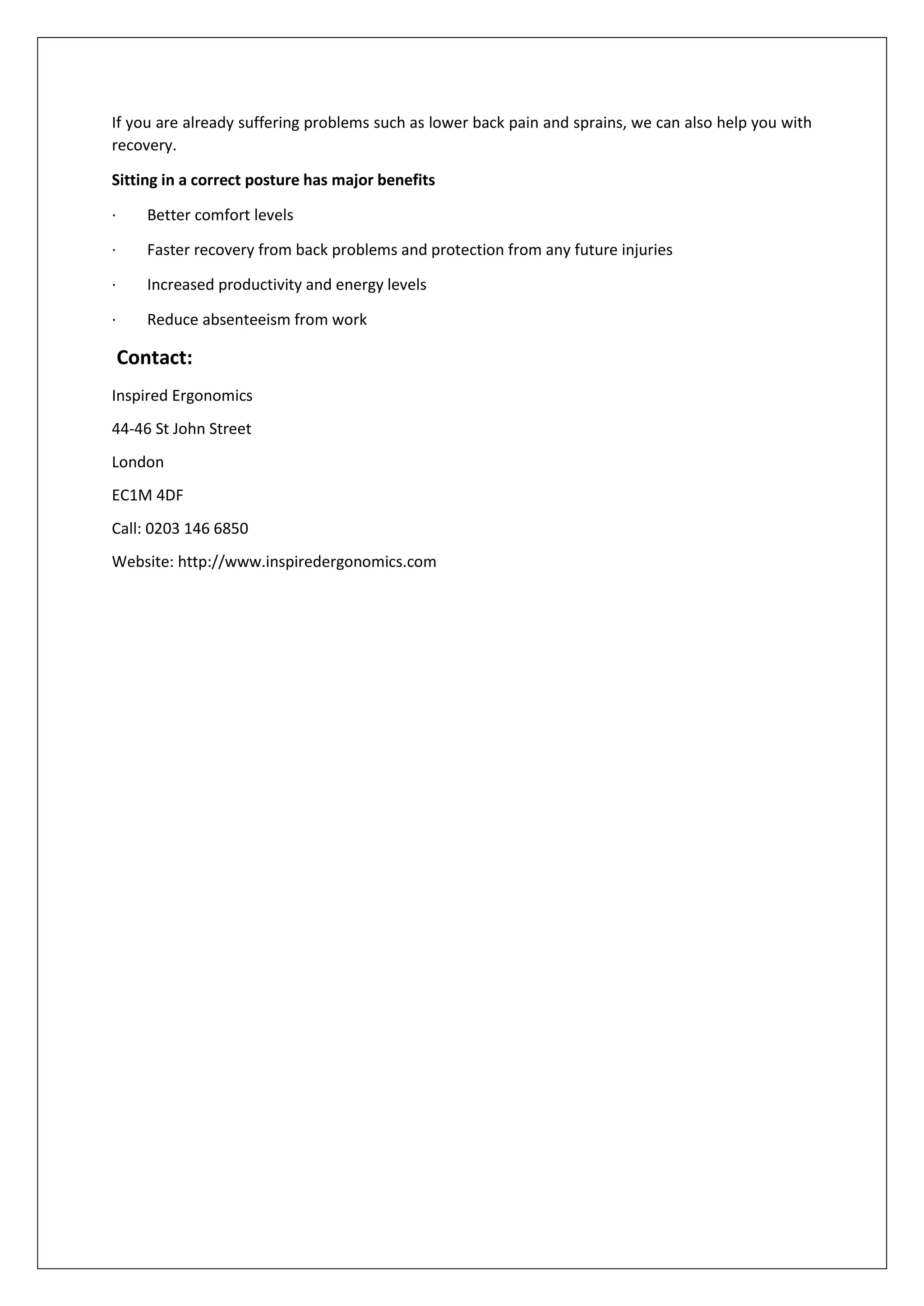 Ergonomic workstation assessment | PDF