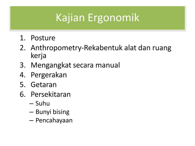 ERGONOMIK | PPT