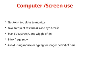 Ergonomic in School. Child and Teacher.. | PPTX