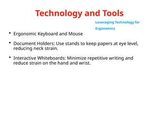 Ergonomic in School. Child and Teacher.. | PPTX