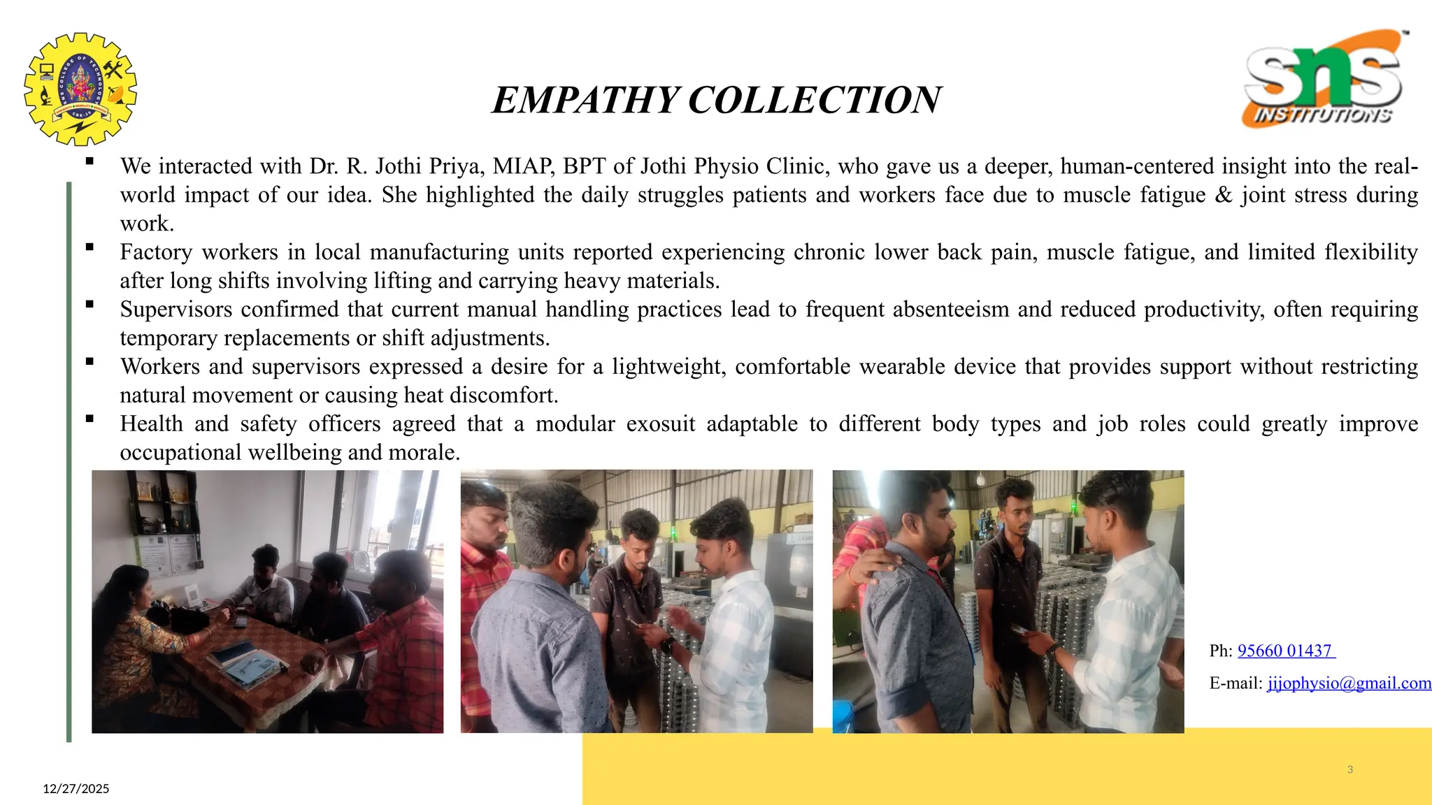 ERGOSUIT - SUPPORT EXOSUIT FOR POSTURE CORRECTION | PPTX