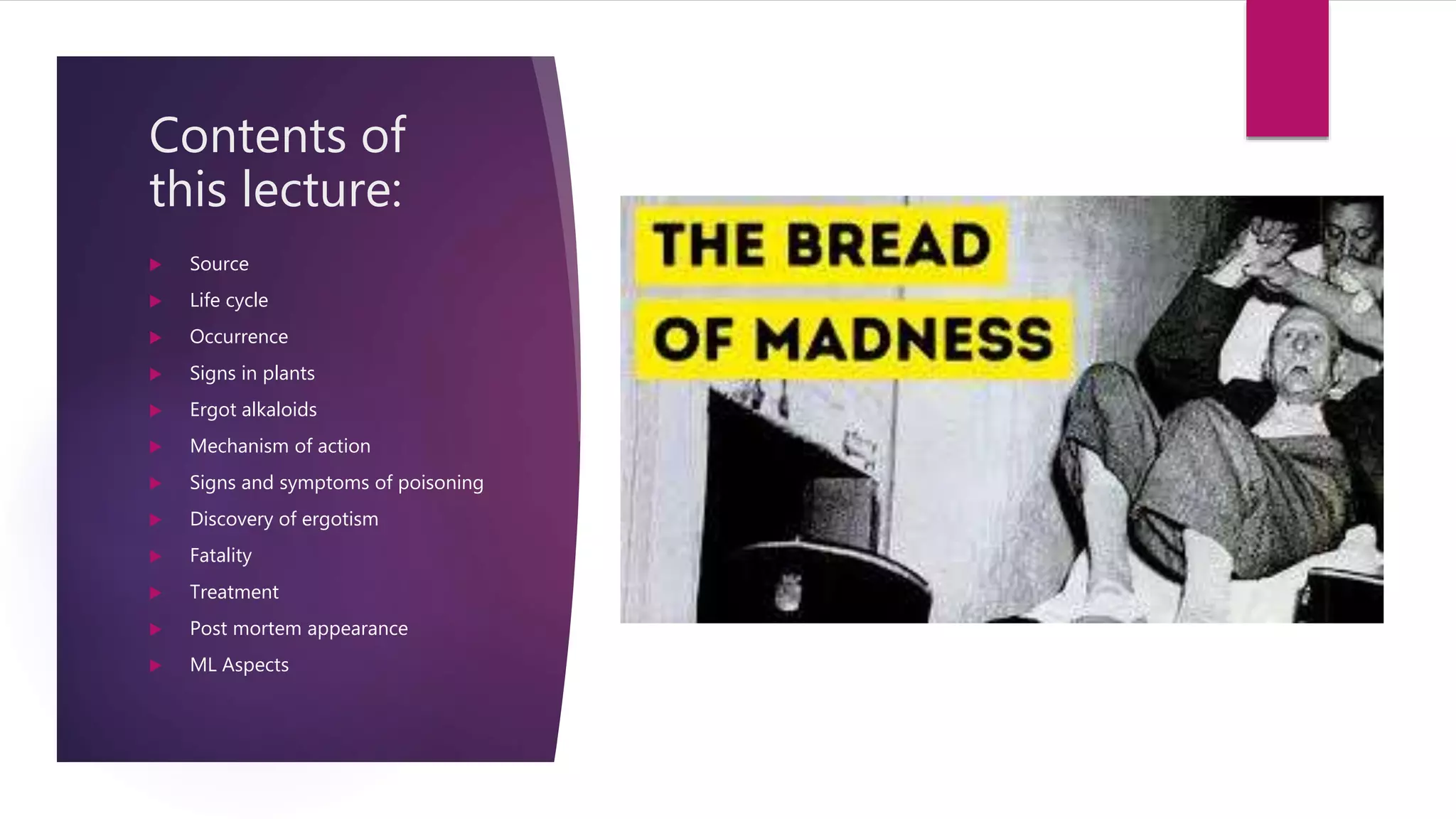 Ergot Poisoning | PPTX