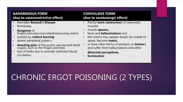 Ergot Poisoning | PPTX