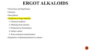 Ergot alkaloids | PDF