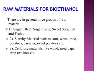 Bioethanol and its Production | PPTX