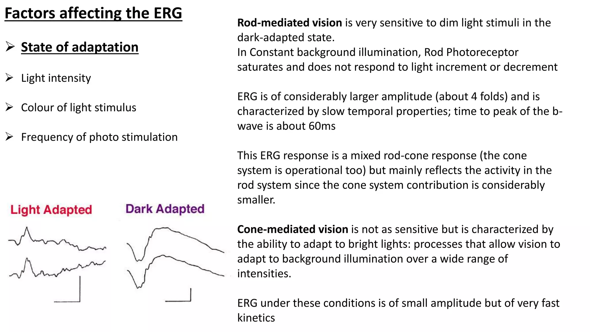 Electroretinogram and Clinical Applications | PPTX