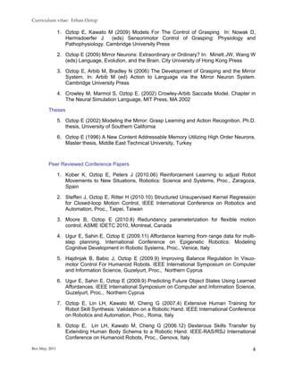 Erhan_Oztop_CV2011-short | PDF | Robotics | Technology & Computing