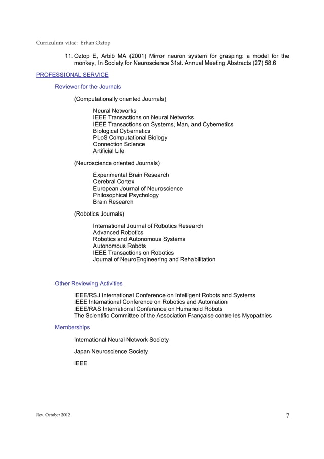 Erhan cv2012-oct | PDF