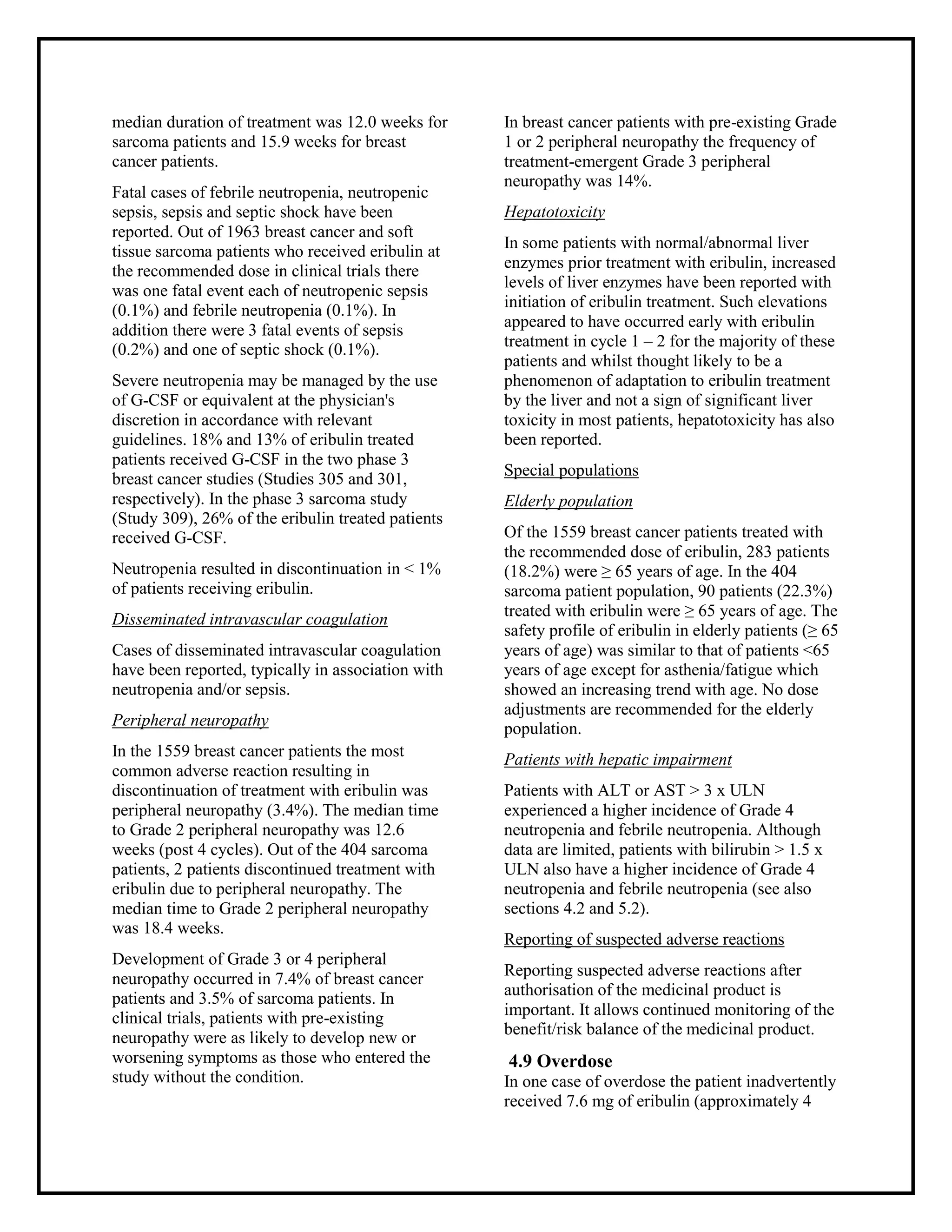 Eribulin mesylate inj 0.44 mgml solution for injection smpc taj ...