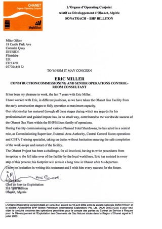 Eric Miller reference MG 2009 | PDF