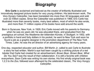 KCC Art 141 Eric Carle | PPT