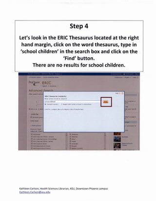 ERIC in 10 steps 042611 | PDF