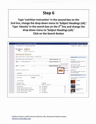 ERIC in 10 steps 042611 | PDF