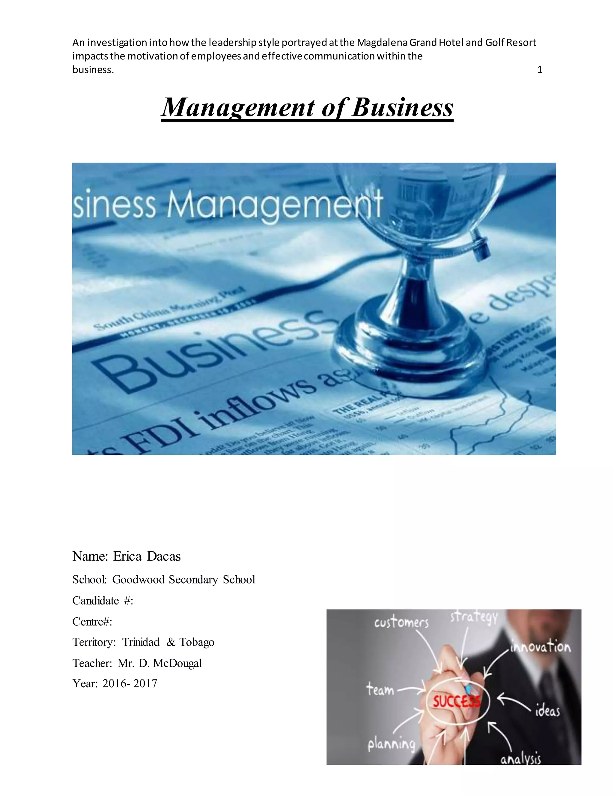 Management if Business IA (MOB) | DOCX