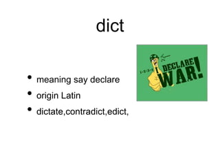 Eric's Root Words | PPT