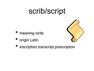 Eric's Root Words | PPT