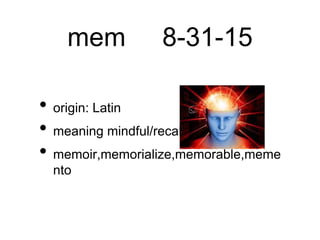 Eric's Root Words | PPT