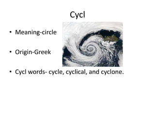 Eric and Mustafa's root words | PPTX