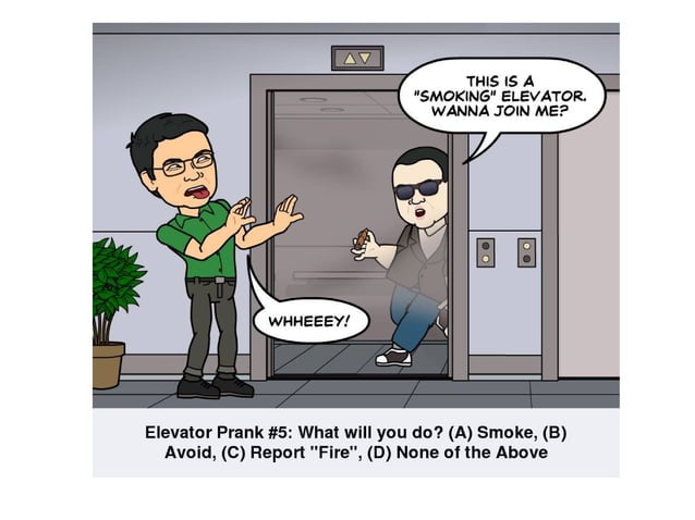 Eric & andy bitstrips-11" "Elevator Pranks" | PPT