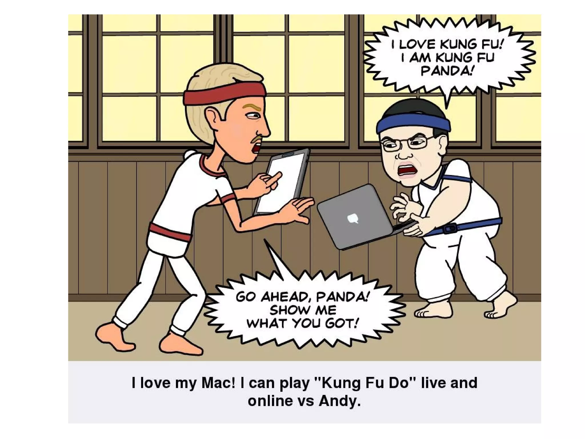 Eric & andy bitstrips-12: "I-love-my-Mac!" | PPT