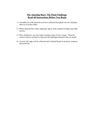 The Amazing Race | PDF