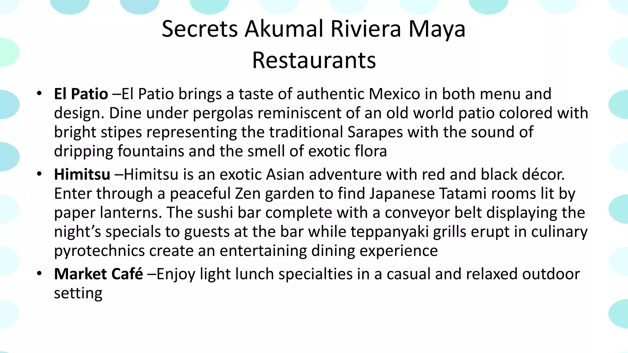 secrets akumal riviera maya | PPTX