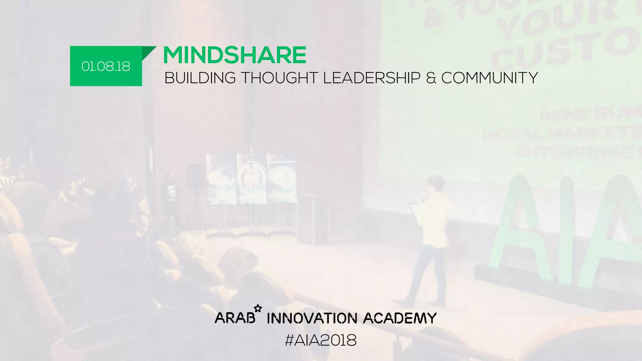 Mindshare: Building Thought Leadership & Community | PPT