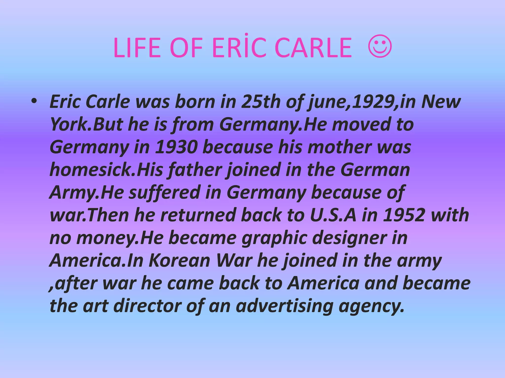 Eric carle | PPTX