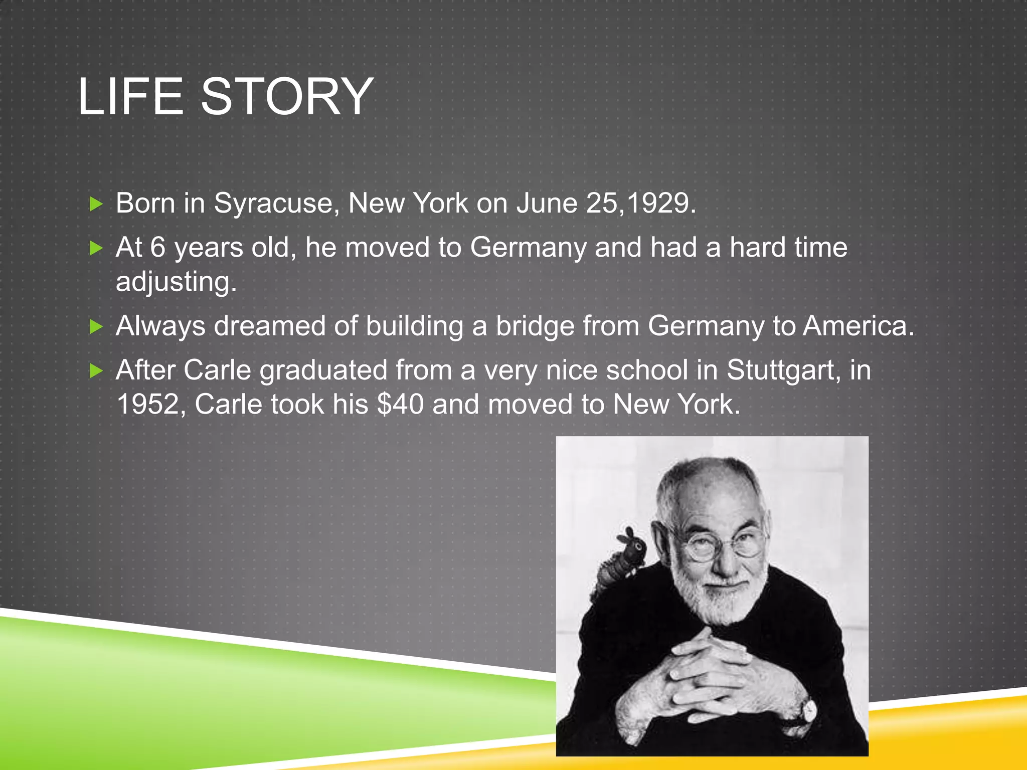 Eric Carle Author Study PowerPoint | PPTX