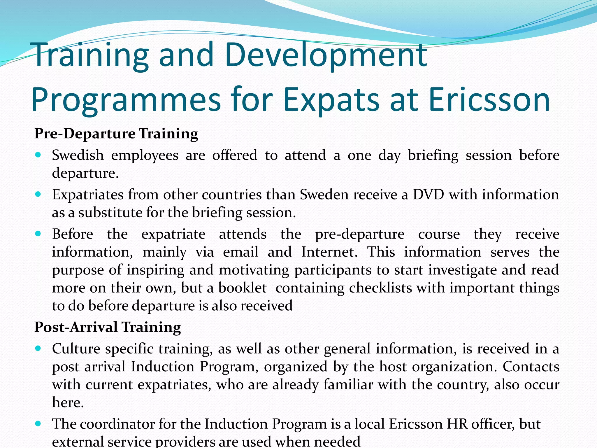 Ericsson IHRM practices | PPTX