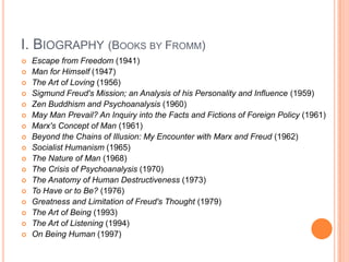 Erich fromm (2) | PPTX