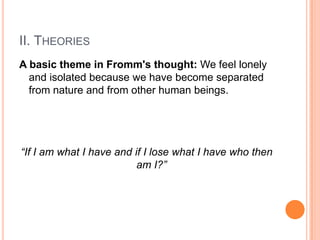 Erich fromm (2) | PPTX