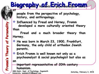 Erich fromm psychosocial theory | PPT