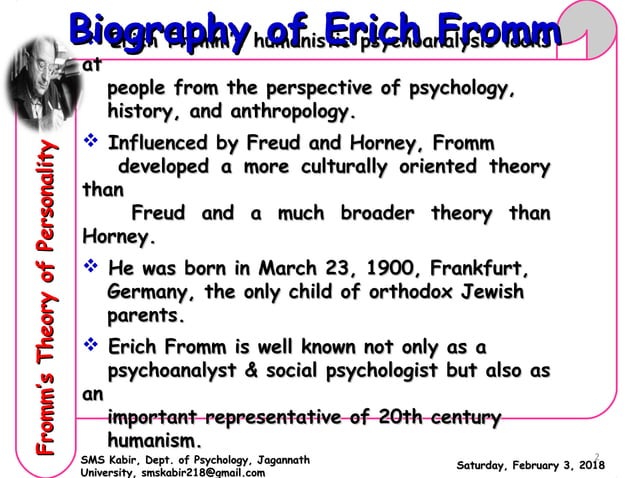 Erich fromm psychosocial theory | PPT | Religion & Spirituality