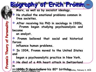 Erich fromm psychosocial theory | PPT