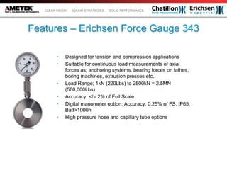 Erichsen Force Gauges | PPTX