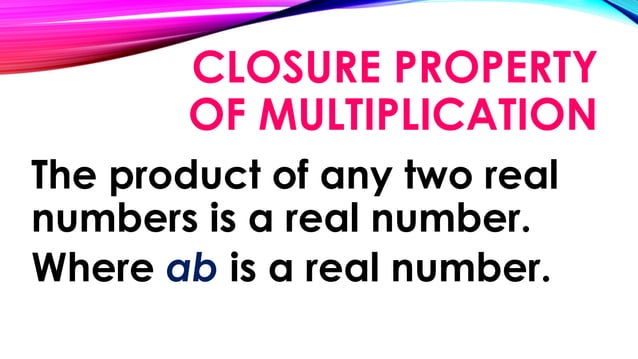 Properties of Real numbers( integers and non integers) | PPT