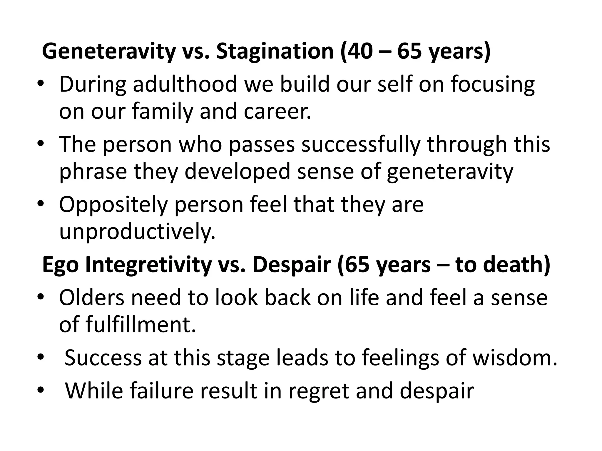 Erickson development stages | PPTX